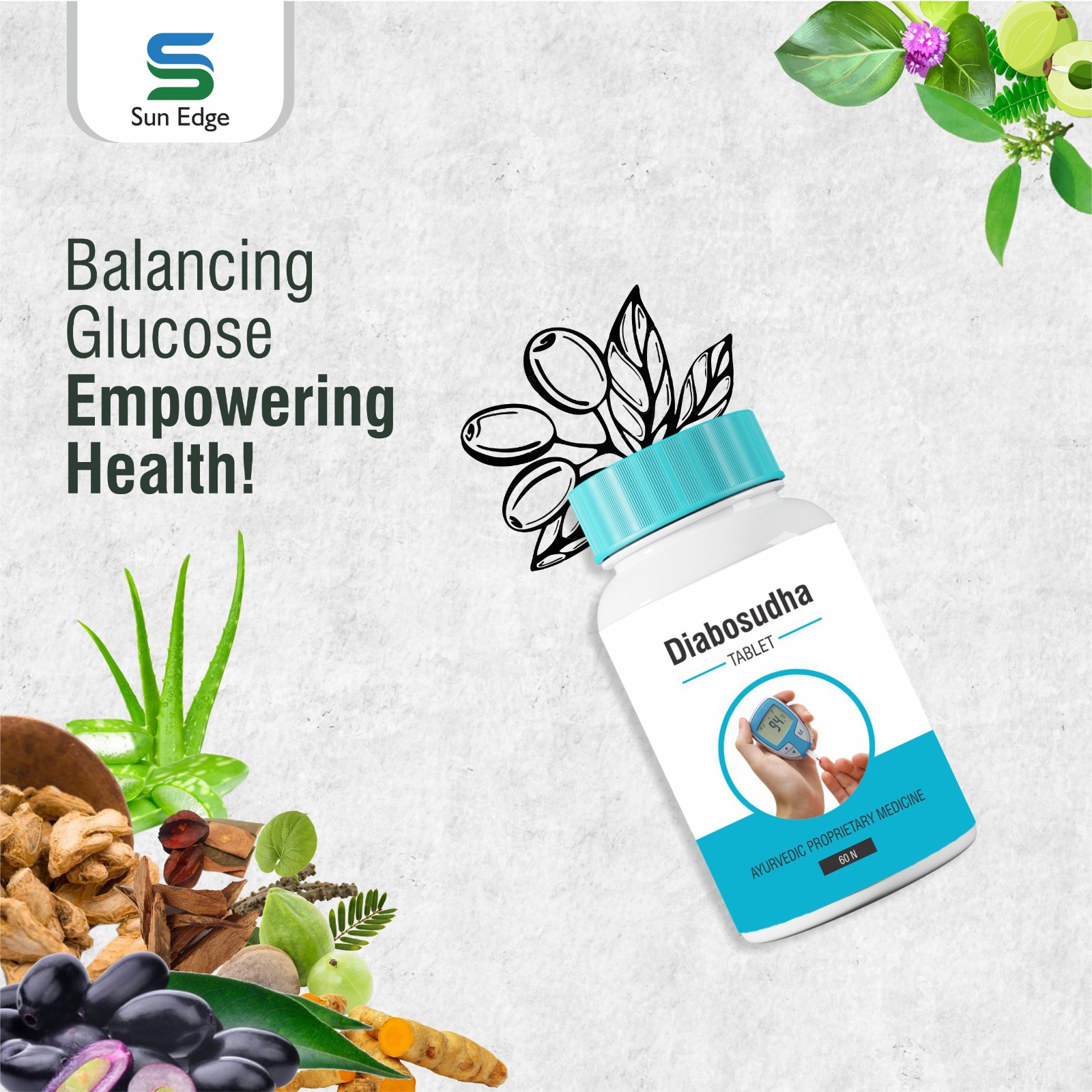 Diabosudha Tablet 60Nos - Sunedge