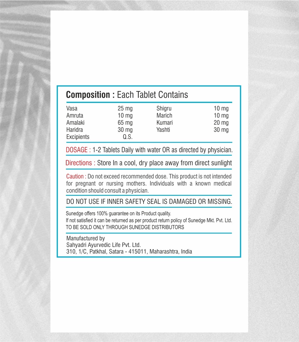 Ojas Ayu Tablet 60Nos - Sunedge