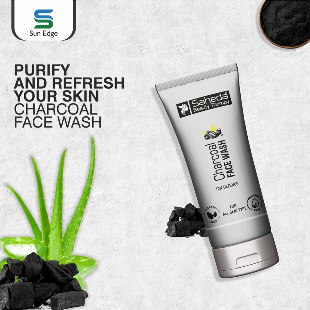 Charcoal Face Wash 75ml - Sunedge