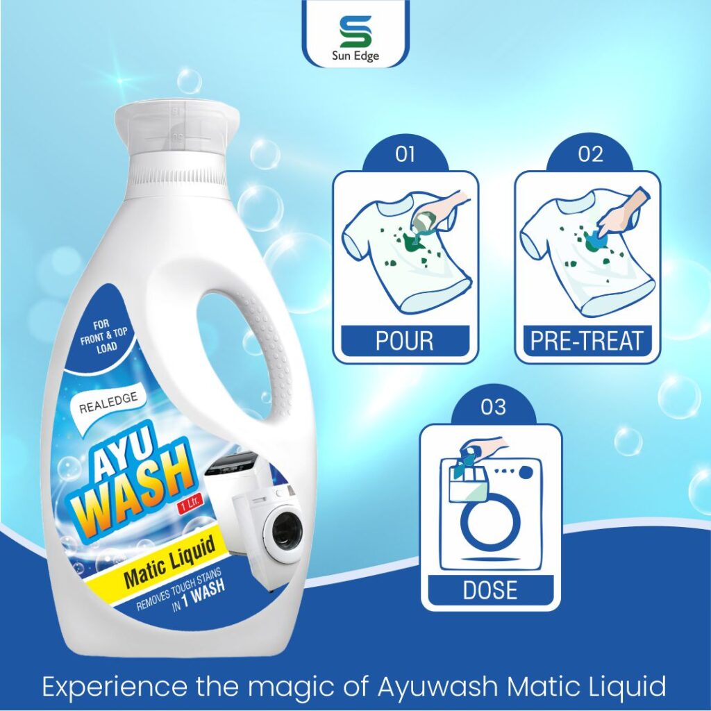 Ayu Wash Matic Liquid 1 Ltr - Sunedge
