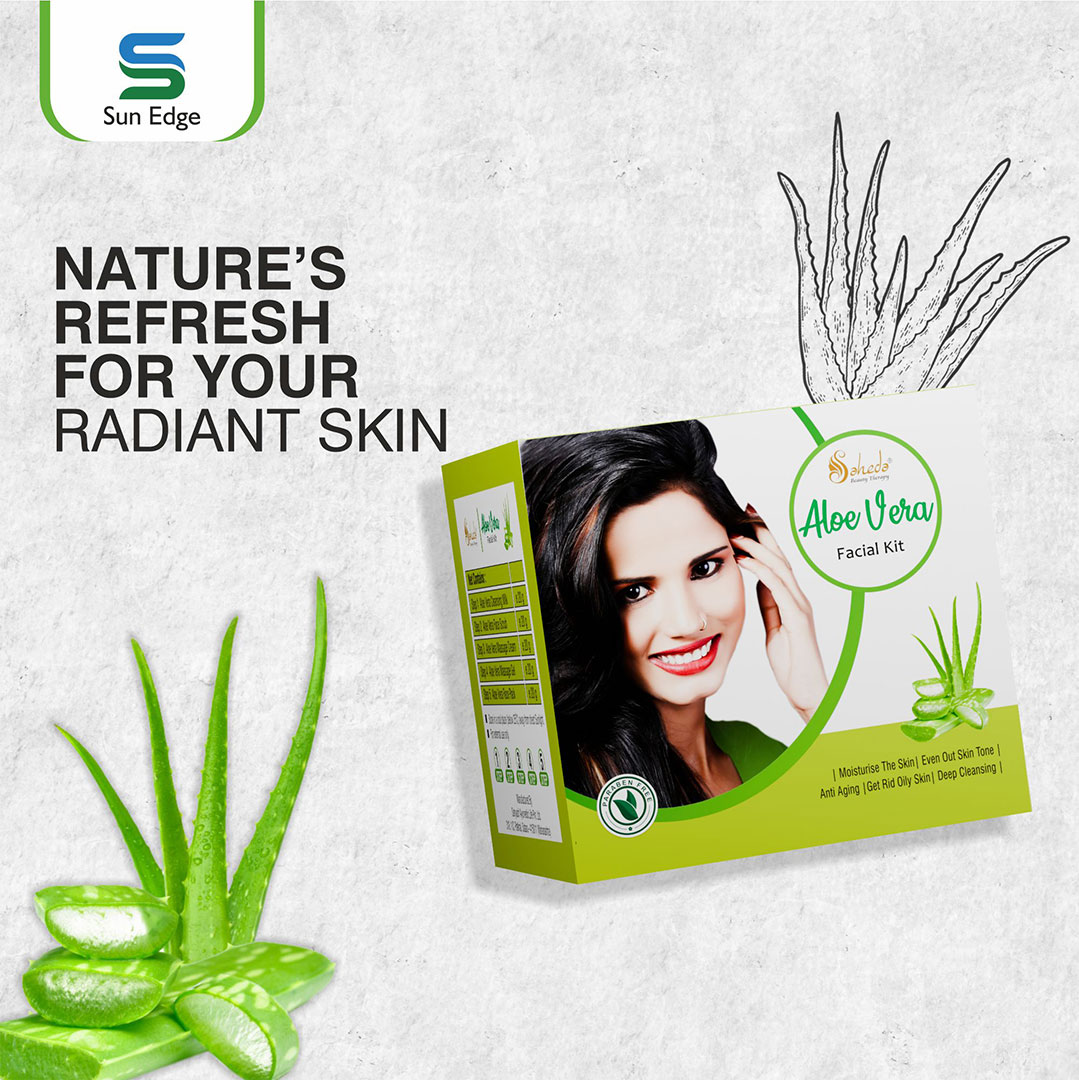 Saheda Aloe Vera Facial Kit - Sunedge