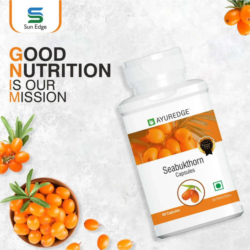 Seabukthorn Capsules 60 Nos - Sunedge